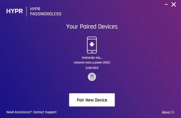 Register Smartphone on Windows